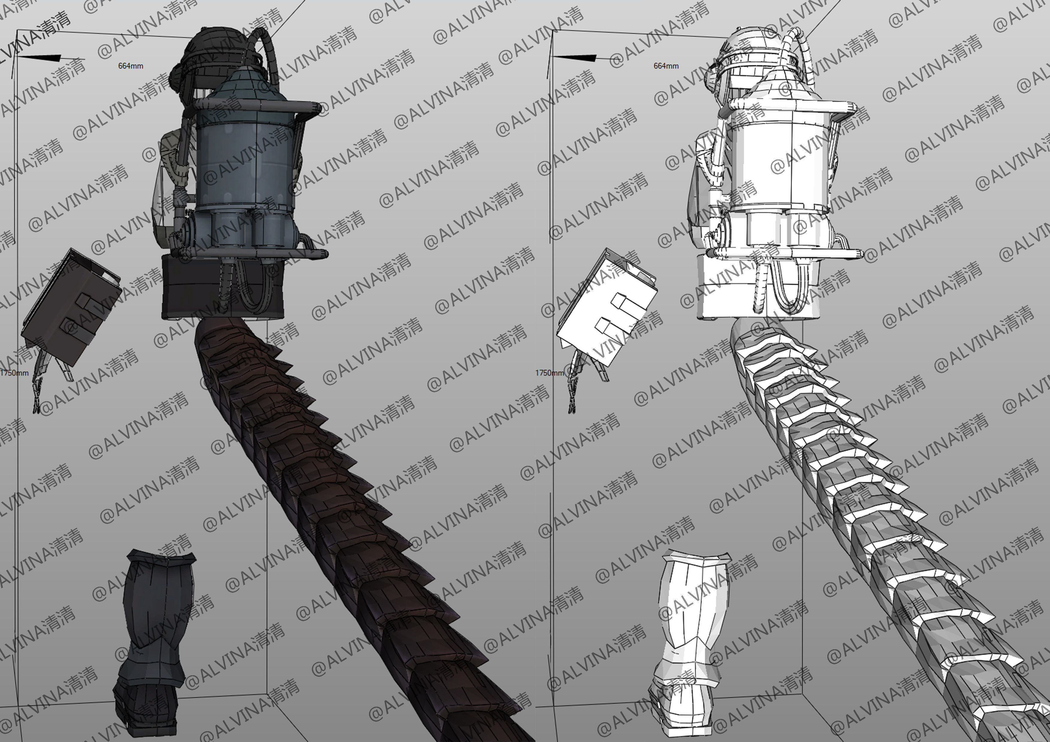 Made in Abyss Bondrewd Armor - DIY Cosplay Pepakura Foam 3D model ...