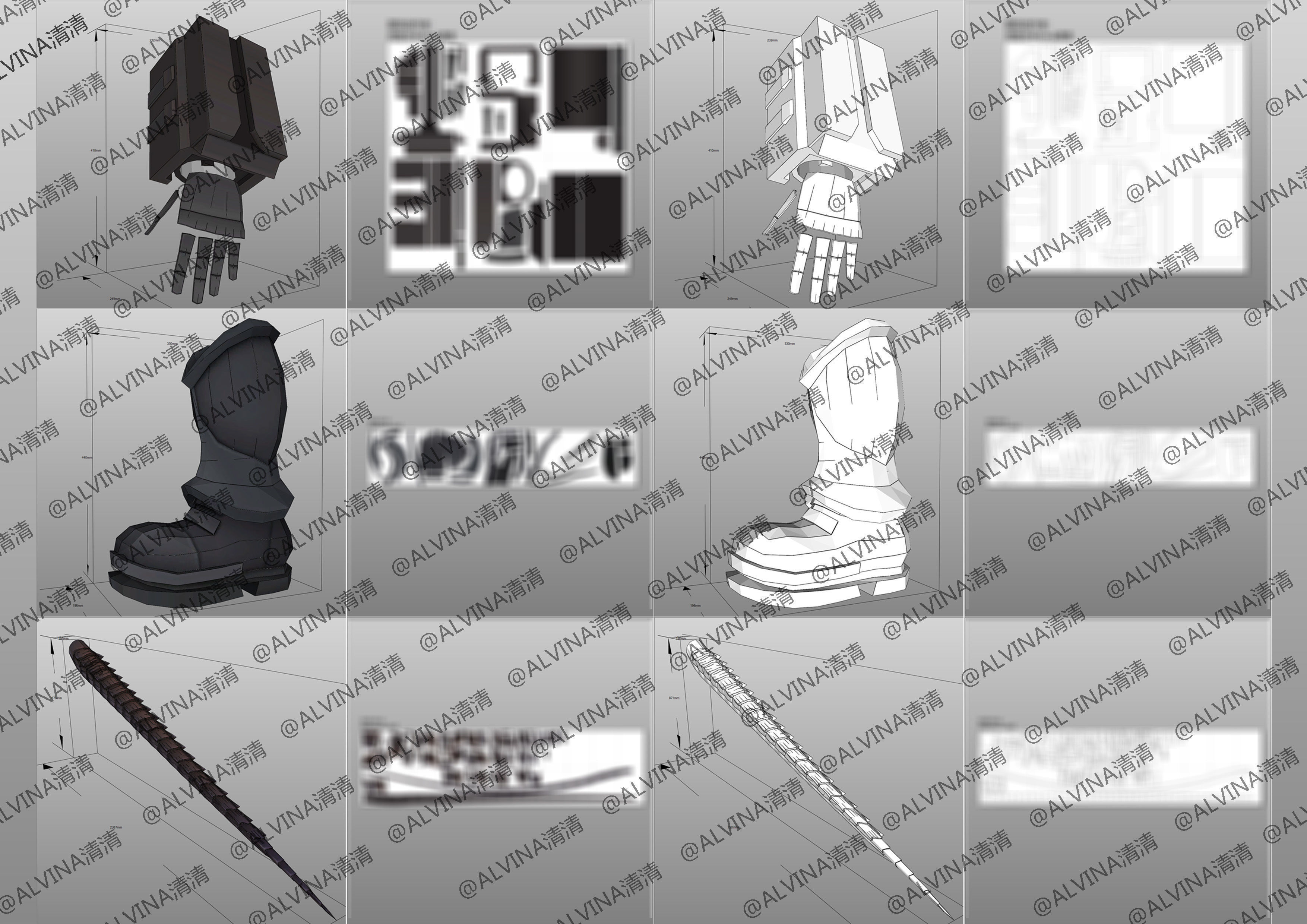 Made in Abyss Bondrewd Armor - DIY Cosplay Pepakura Foam 3D model ...