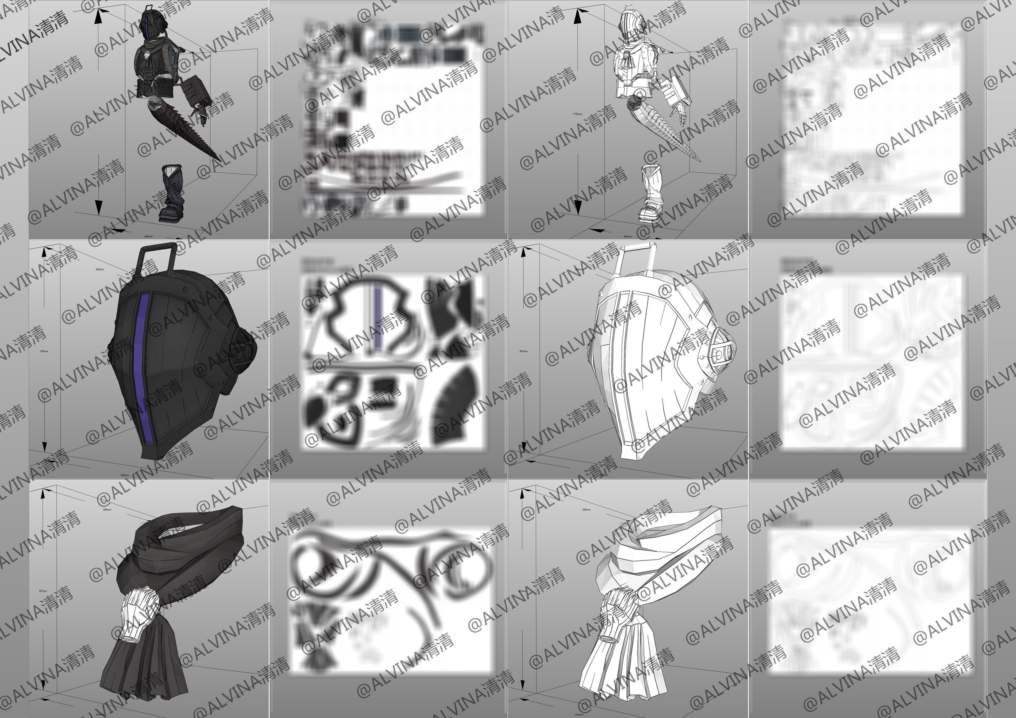 Made in Abyss Bondrewd Armor - DIY Cosplay Pepakura Foam 3D model ...