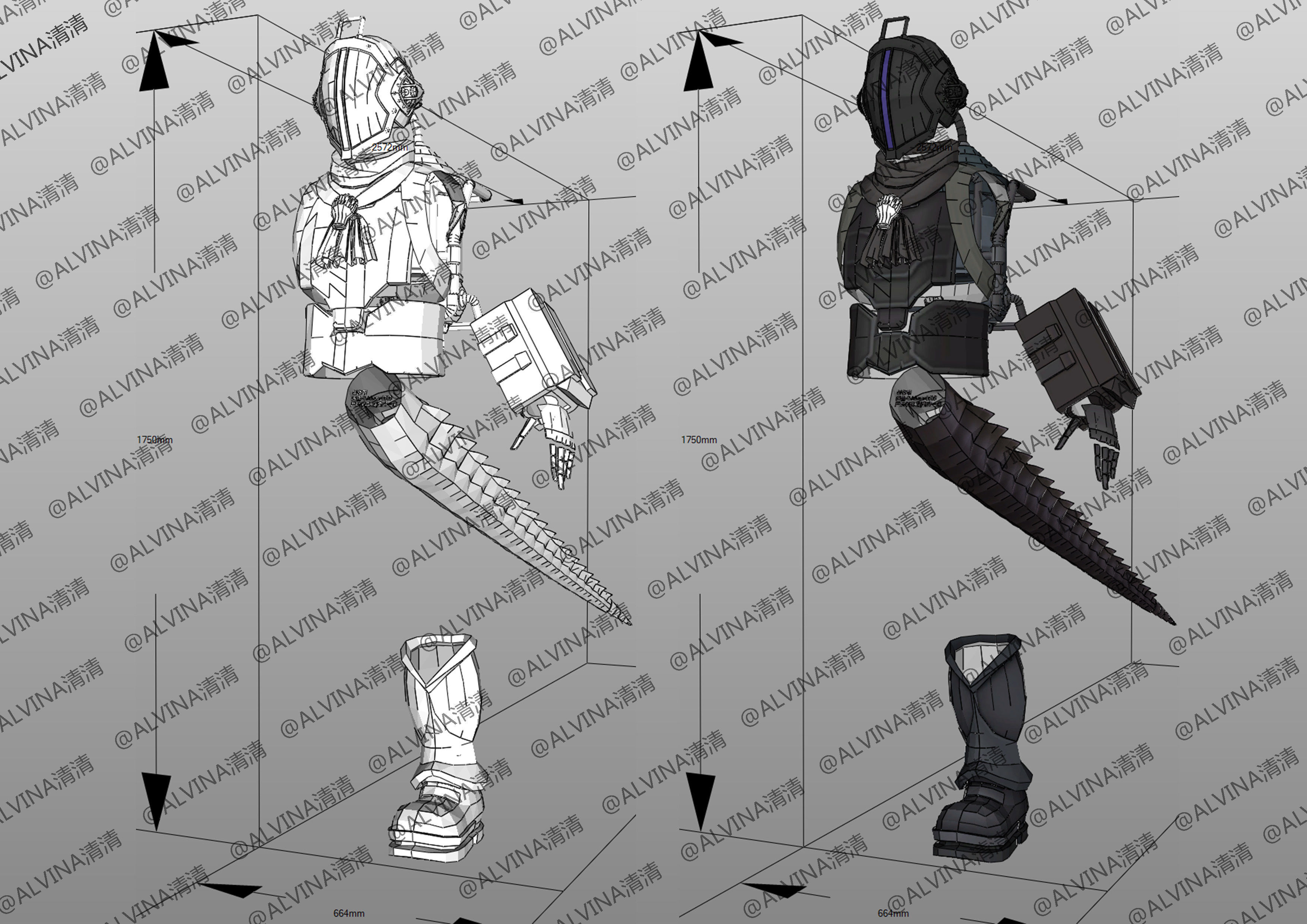 Made in Abyss Bondrewd Armor - DIY Cosplay Pepakura Foam 3D model ...