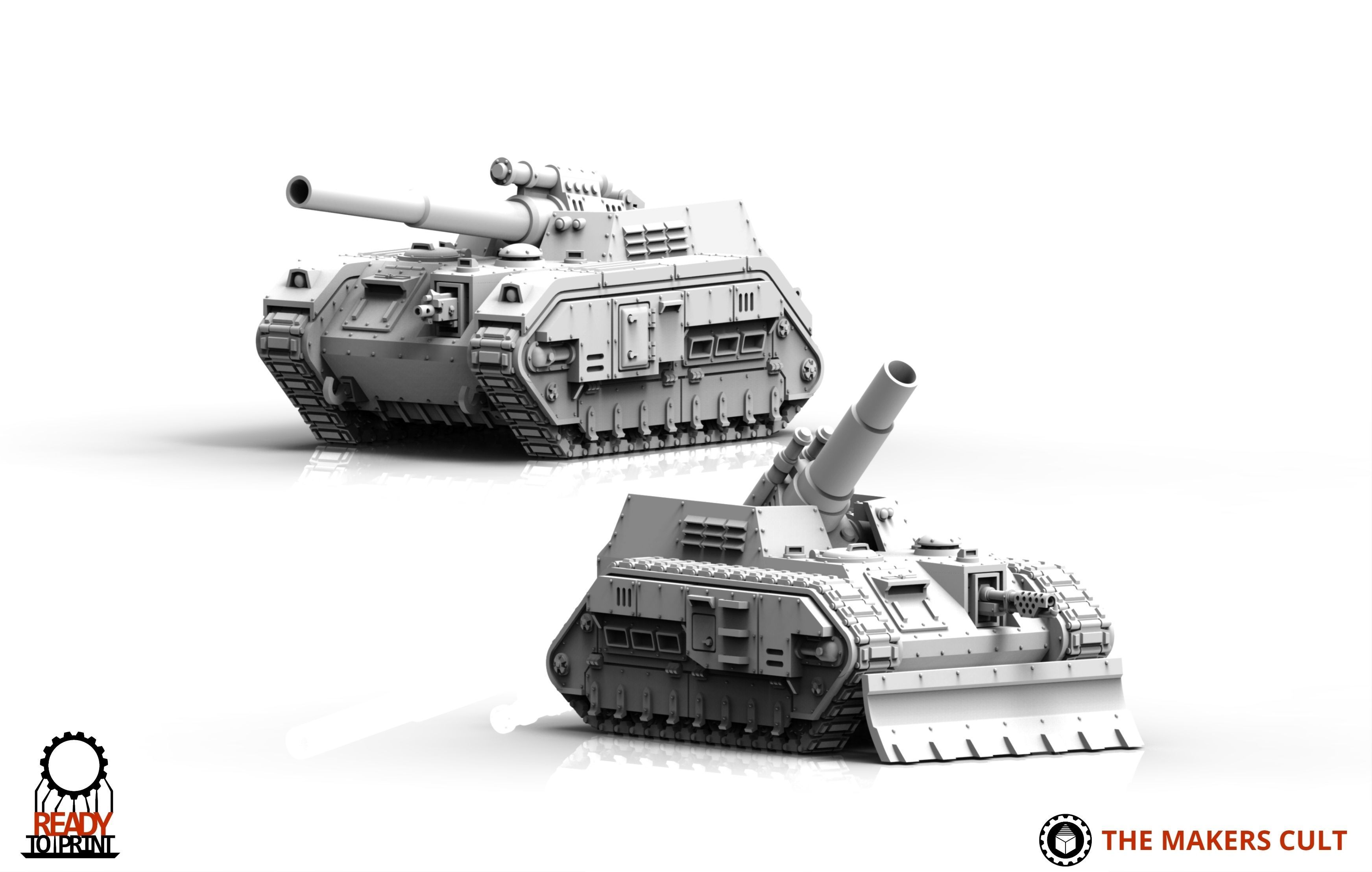 Universal Guard - Artillery Tank 3D model 3D printable | CGTrader