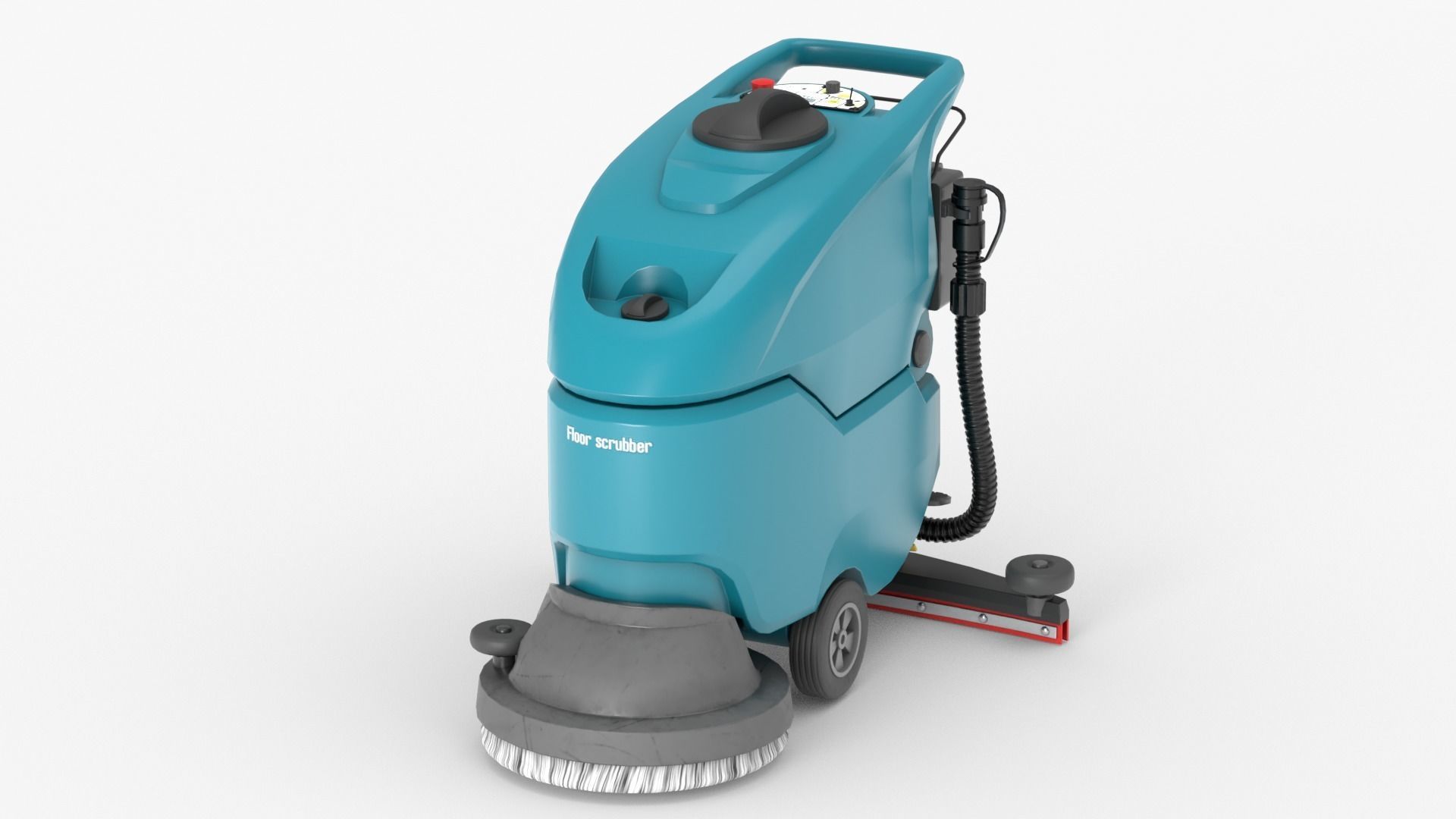 Floor Scrubber Machine 3D model | CGTrader