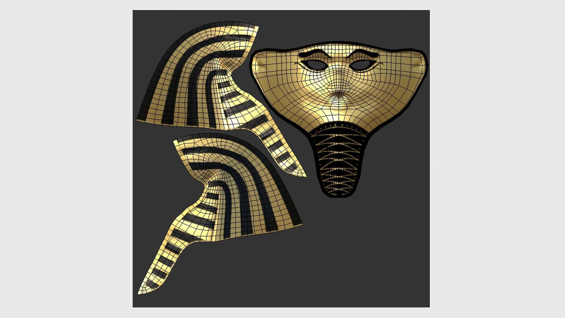 3D model Amun Mask A03 - Egyptian Gods Character Clothing VR / AR / low ...