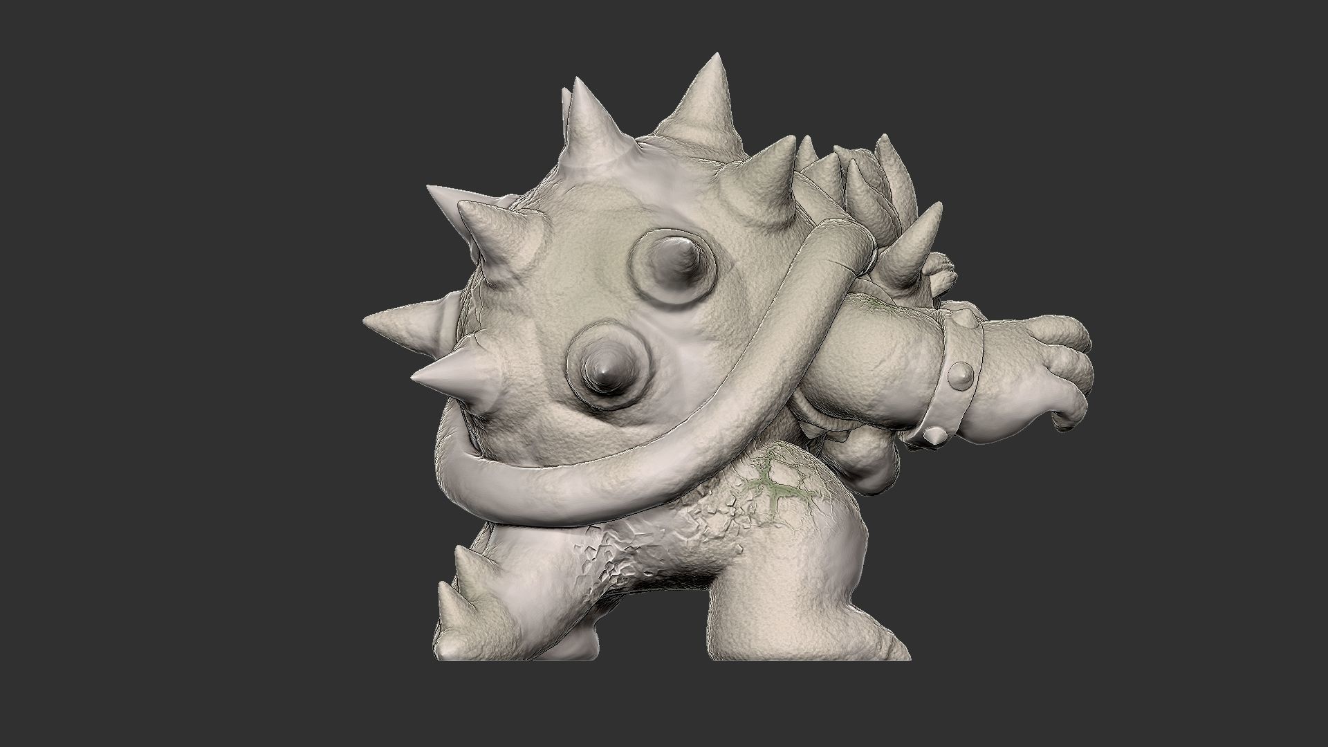 free bowser statue free 3D model 3D printable | CGTrader