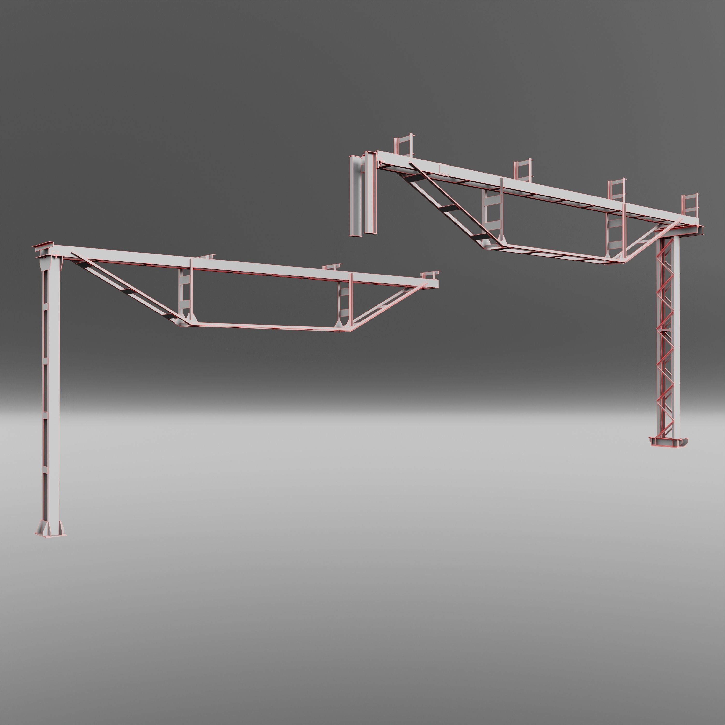 Metal structures 3D model | CGTrader