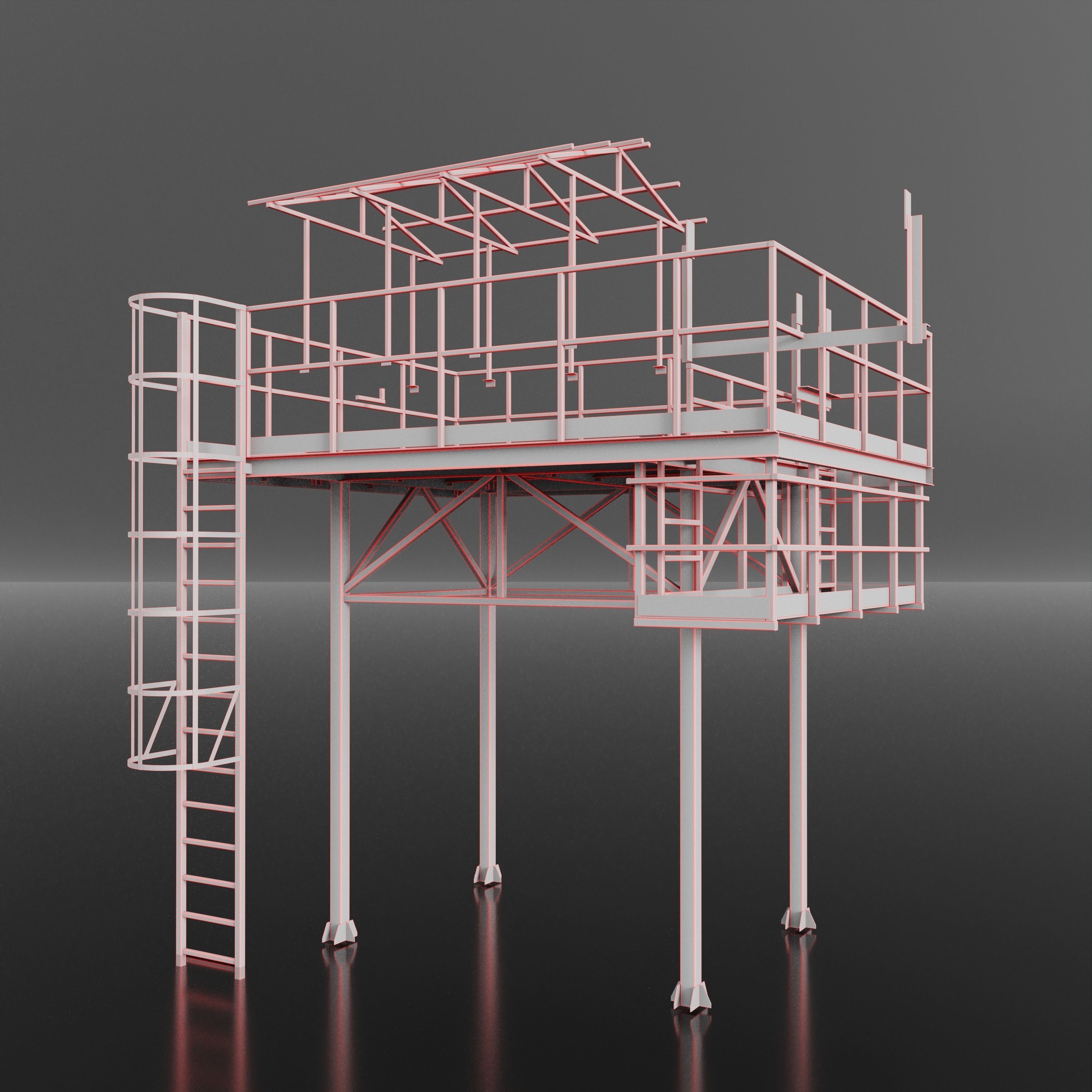 Metal structures 3D model | CGTrader