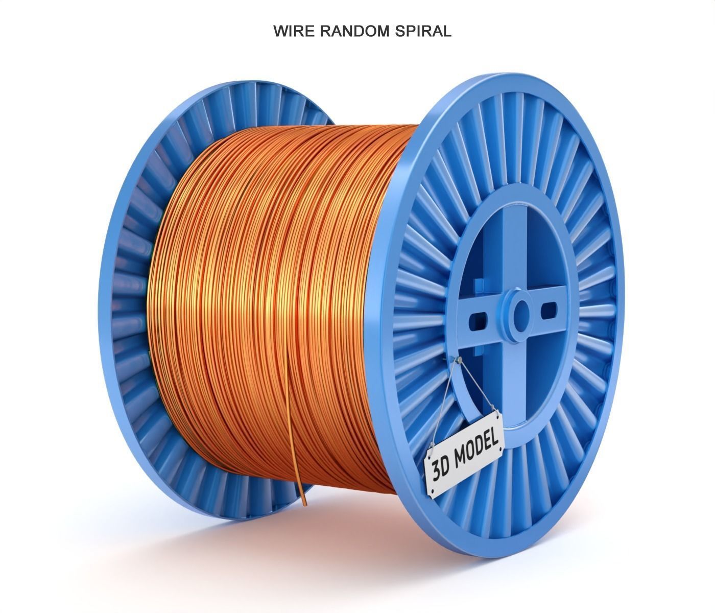 Copper Wire Spool 3D model | CGTrader