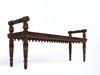 REGENCY OAK HALL BENCH 3D model | CGTrader