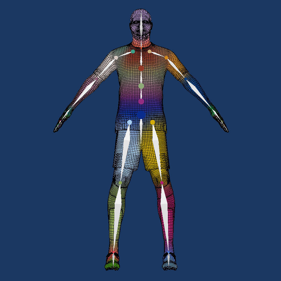 T-Pose Rigged Jonathan Tah Germany Euro 2024 3D model animated rigged ...