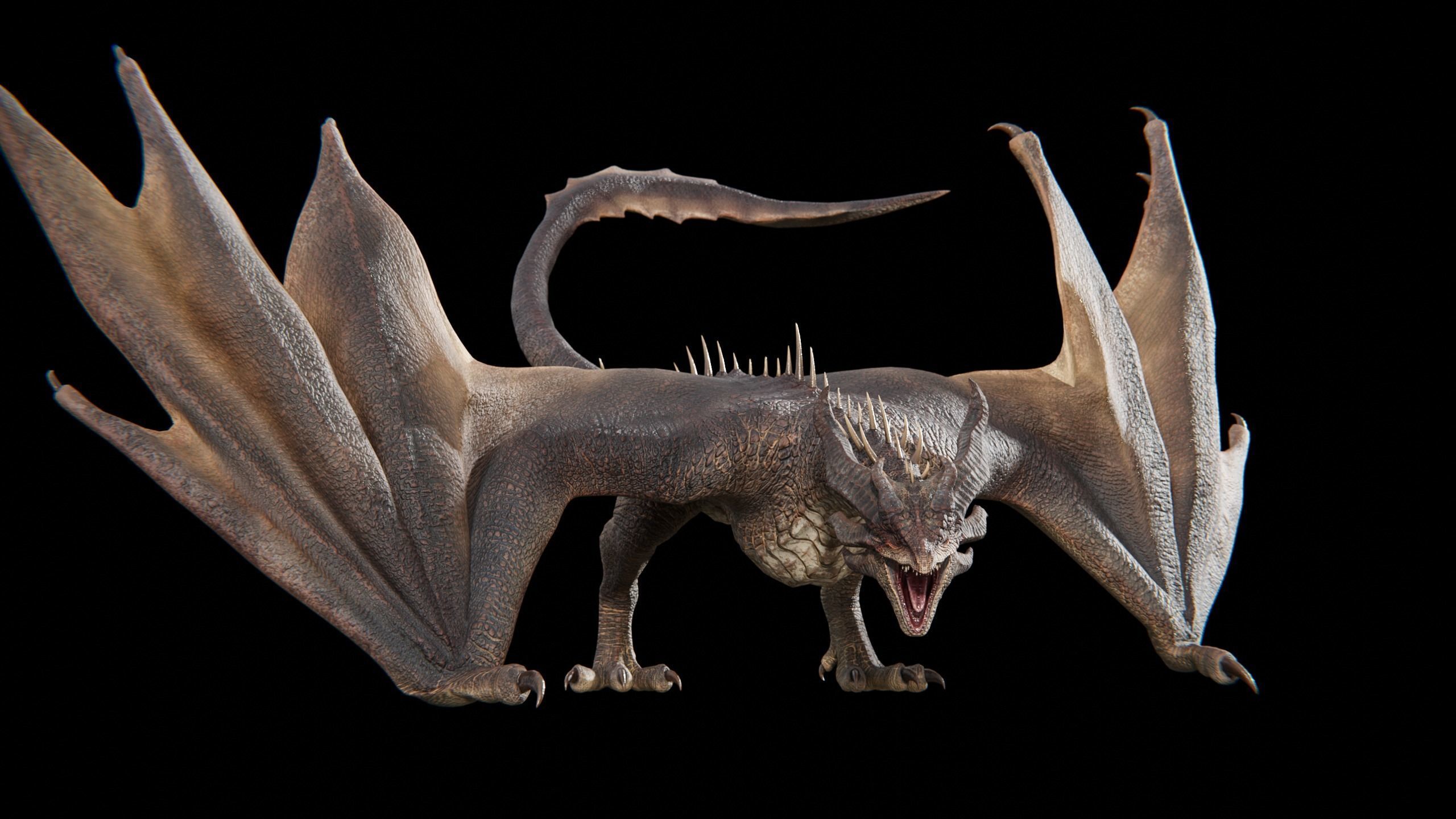 3D Model Collection Dragons Western Dragon and Wyvern VR / AR / low ...