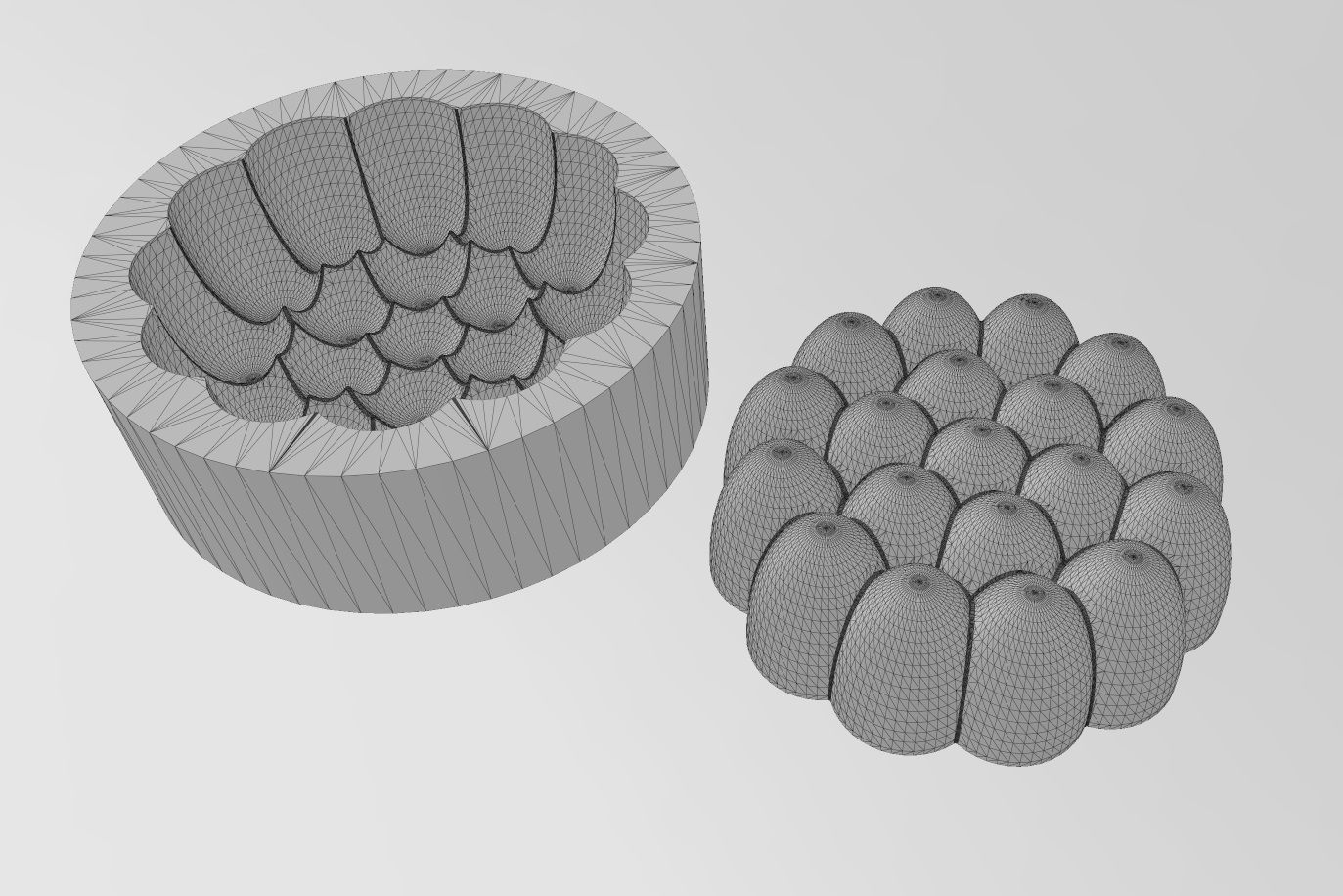 Egg shape pattern relief and mold 3D model 3D printable | CGTrader