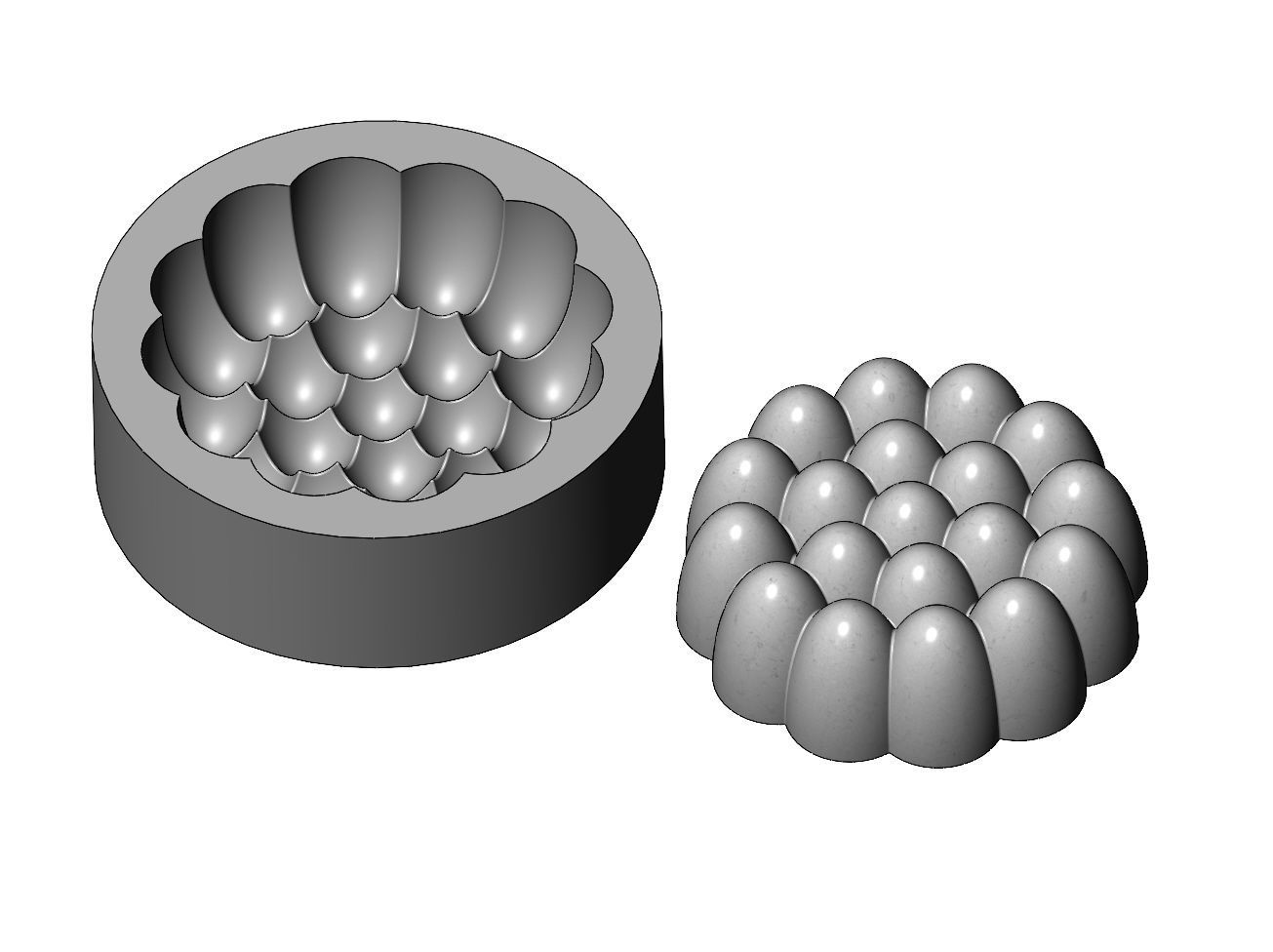 Egg shape pattern relief and mold 3D model 3D printable | CGTrader