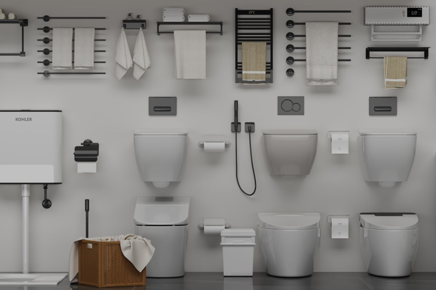 Sanitary Tools free 3D model | CGTrader