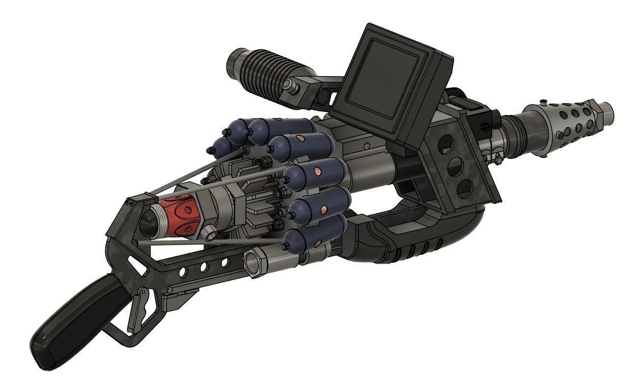 Printable LIGHTNING GUN from THE MATRIX 3D model 3D printable | CGTrader