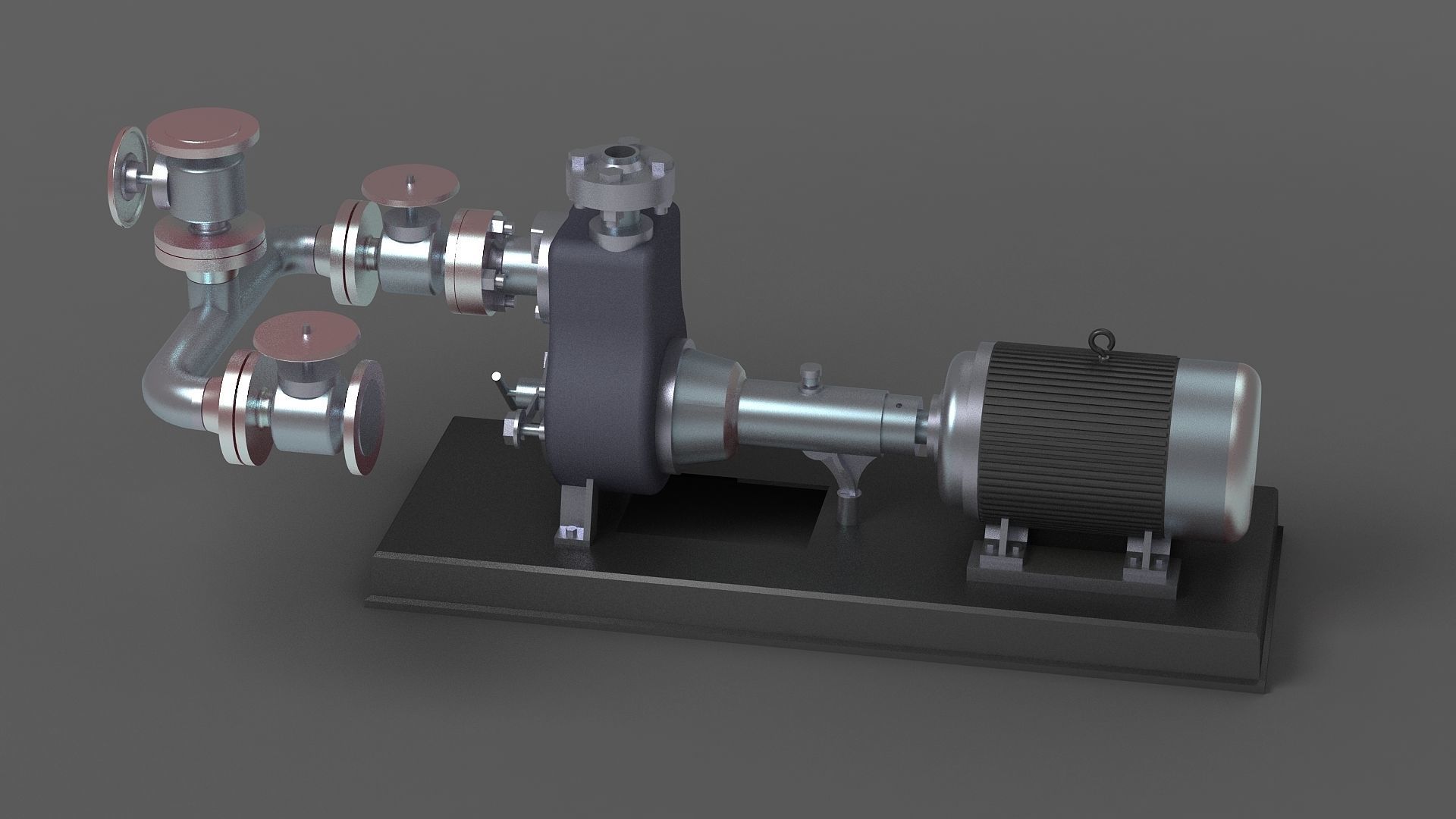 pump pumping centrifugal power fluid water engine 3D model | CGTrader