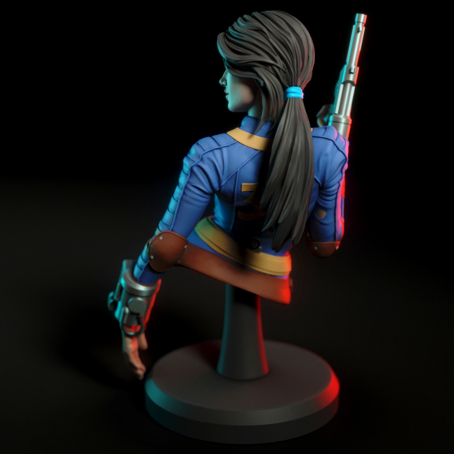 Lucy from Fallout - 3D Bust free 3D model 3D printable | CGTrader