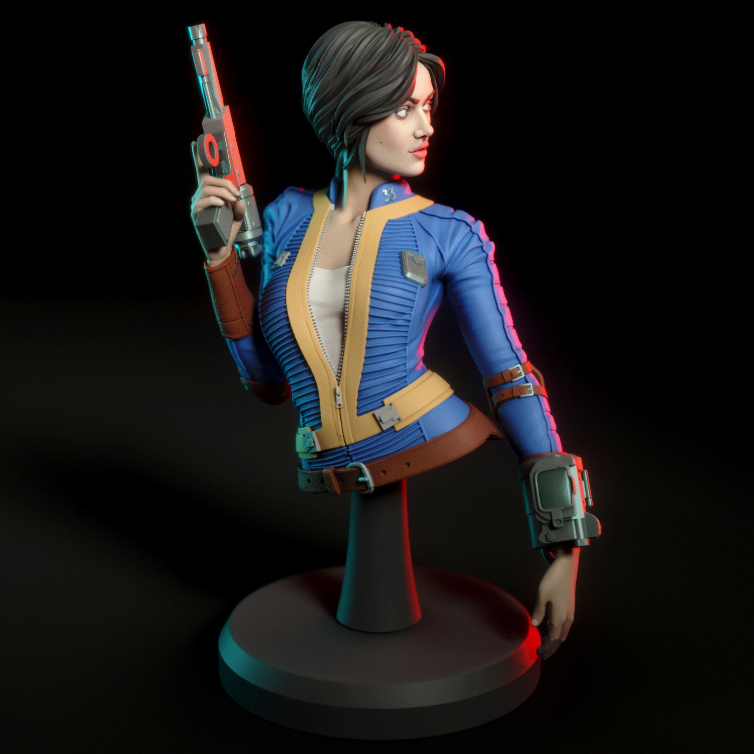 Lucy from Fallout - 3D Bust free 3D model 3D printable | CGTrader