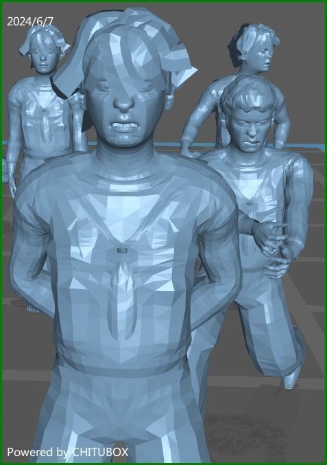 Powder boys scalable 3D model 3D printable | CGTrader