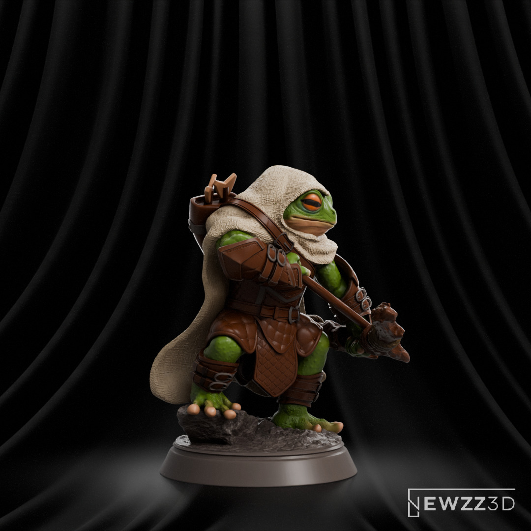 Frog Archer RPG free 3D model 3D printable | CGTrader