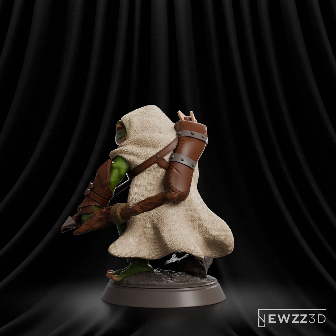 Frog Archer RPG free 3D model 3D printable | CGTrader