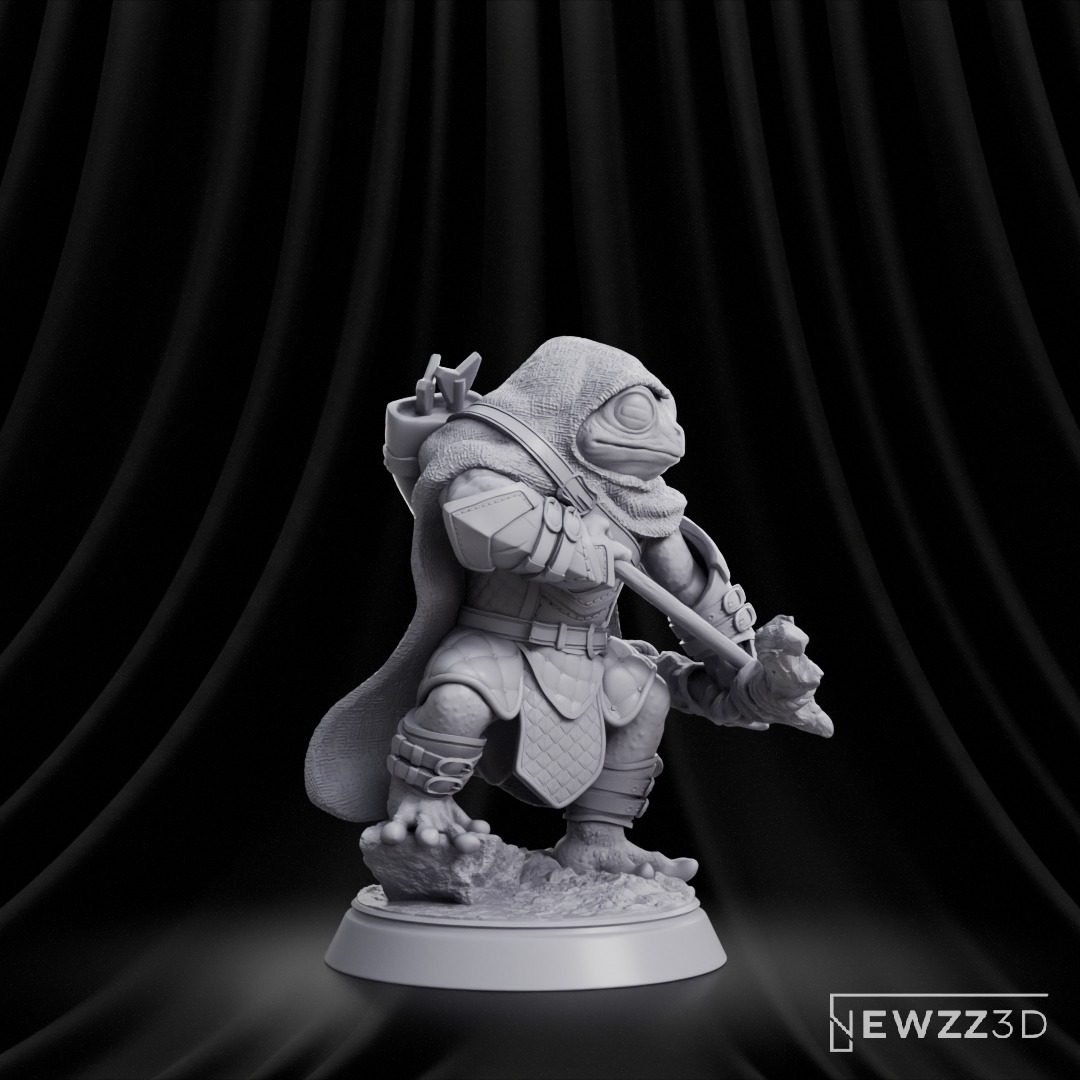 Frog Archer RPG free 3D model 3D printable | CGTrader