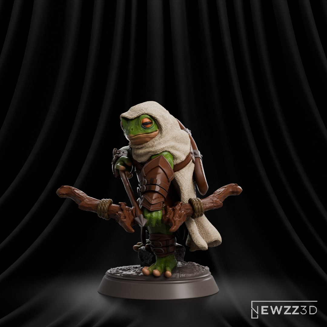 Frog Archer RPG free 3D model 3D printable | CGTrader