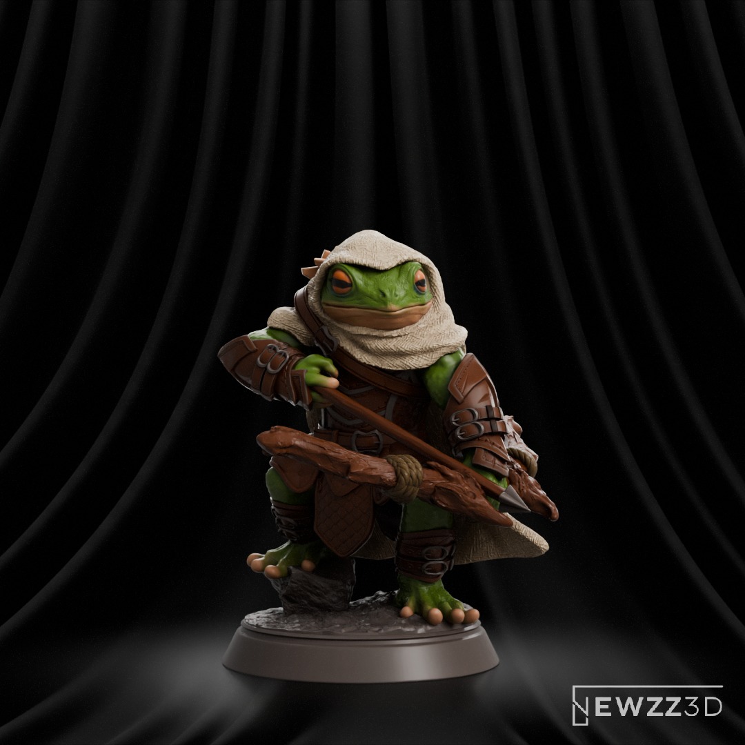 Frog Archer RPG free 3D model 3D printable | CGTrader