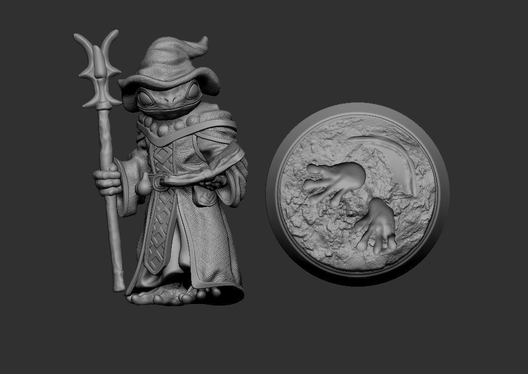 Frog Wizard RPG free 3D model 3D printable | CGTrader