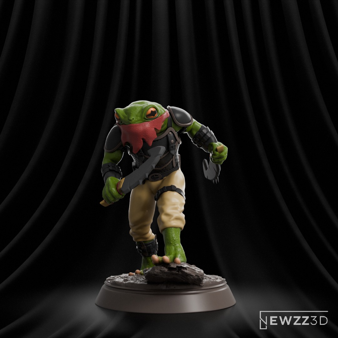Frog Rogue RPG free 3D model 3D printable | CGTrader