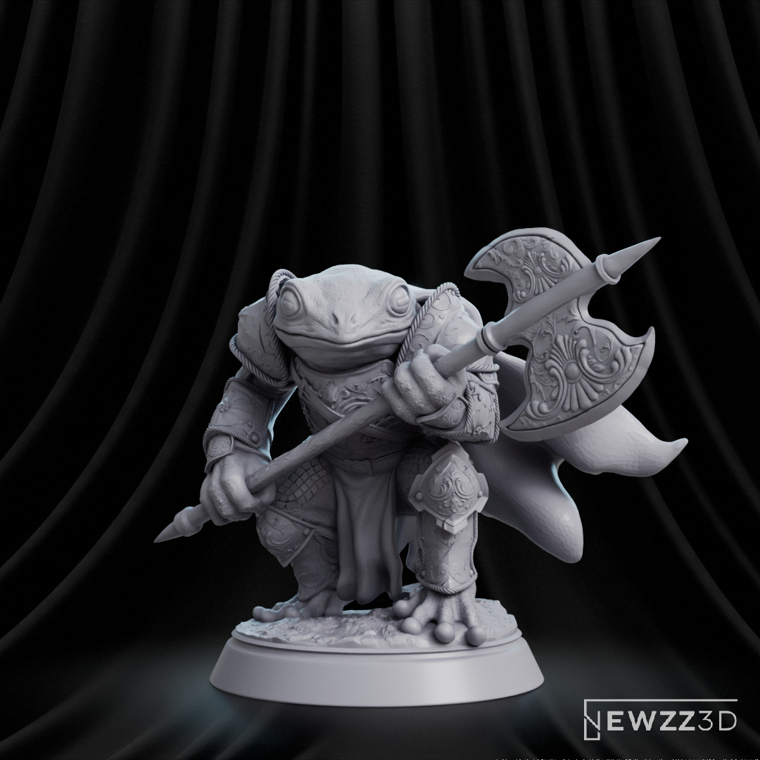 Frog Warrior RPG free 3D model 3D printable | CGTrader