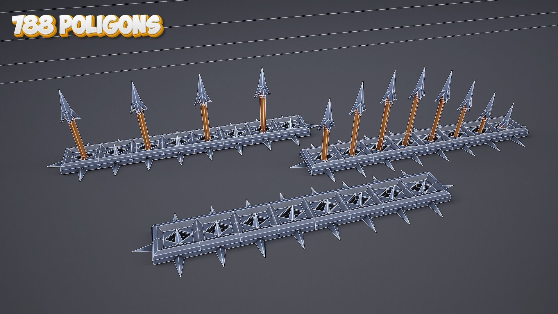 3D model Stylized traps pack VR / AR / low-poly | CGTrader