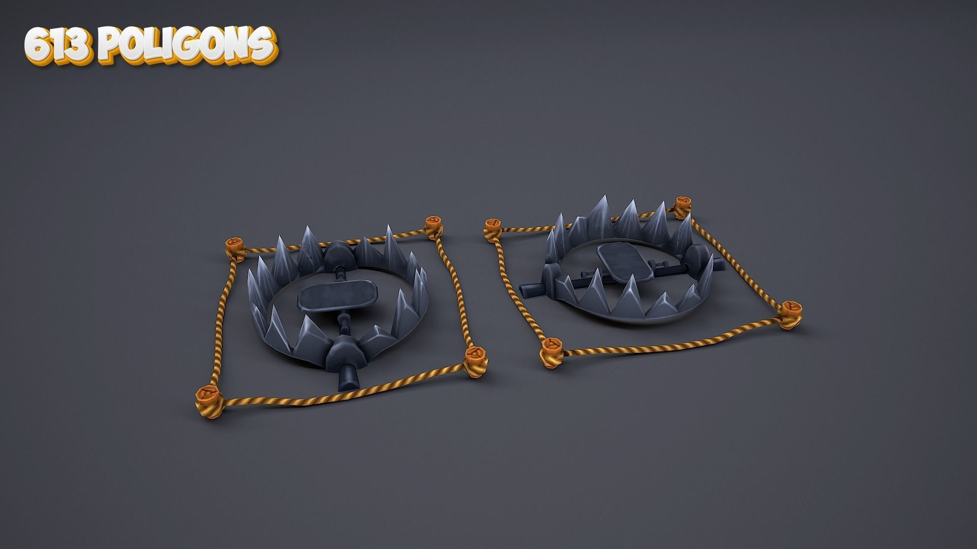 3D model Stylized traps pack VR / AR / low-poly | CGTrader