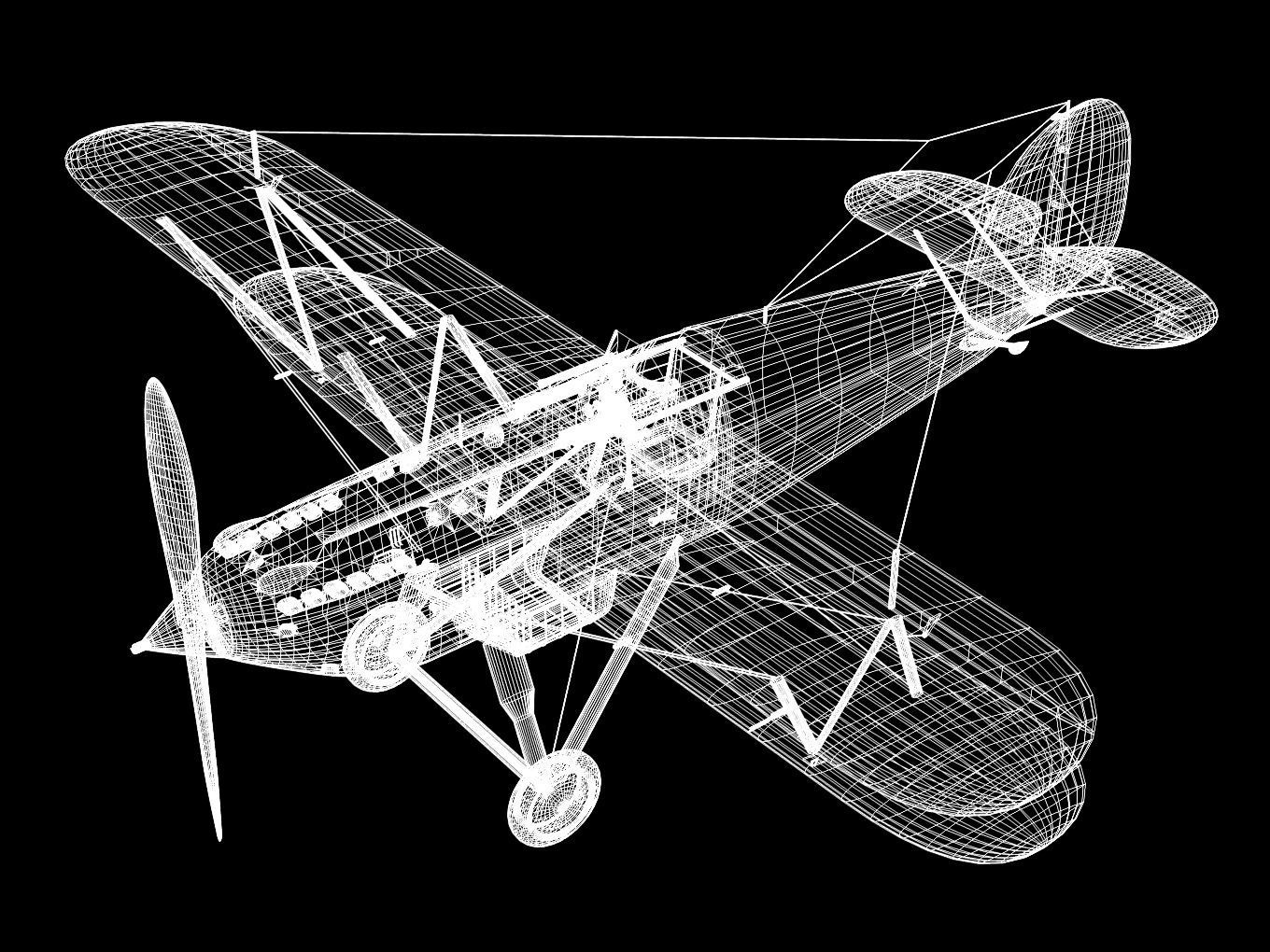 hawker fury 3D model | CGTrader