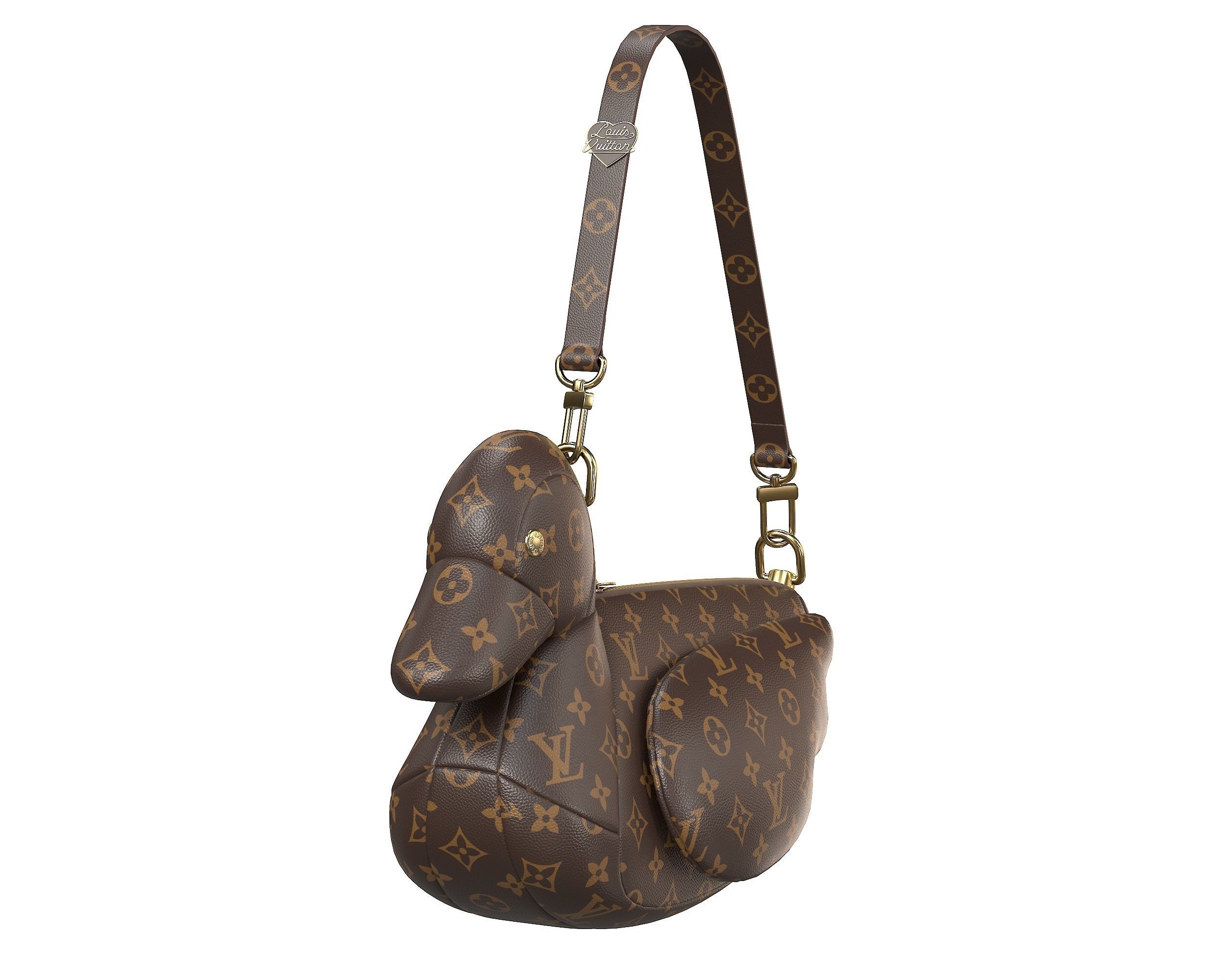 3D model Louis Vuitton Monogram Duck Bag VR / AR / low-poly | CGTrader