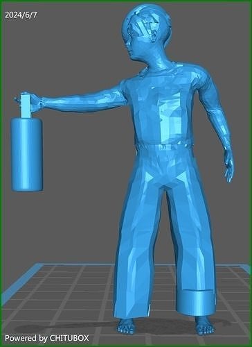 Free Powder boy scalable free 3D model 3D printable | CGTrader