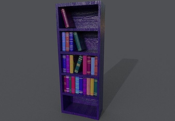 Filled BookCase free VR / AR / low-poly 3D model | CGTrader