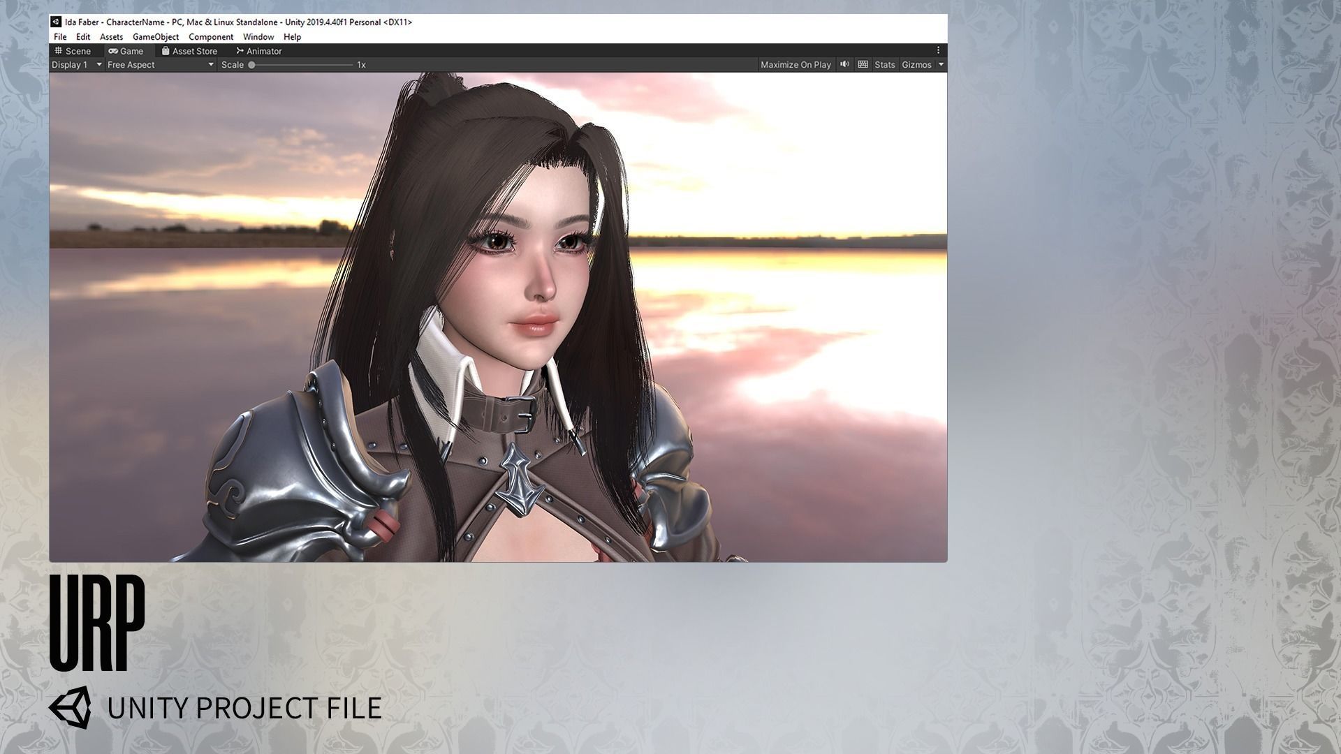 3D model MMORPG Advanced Warrior - Medieval Fantasy Modular Character ...