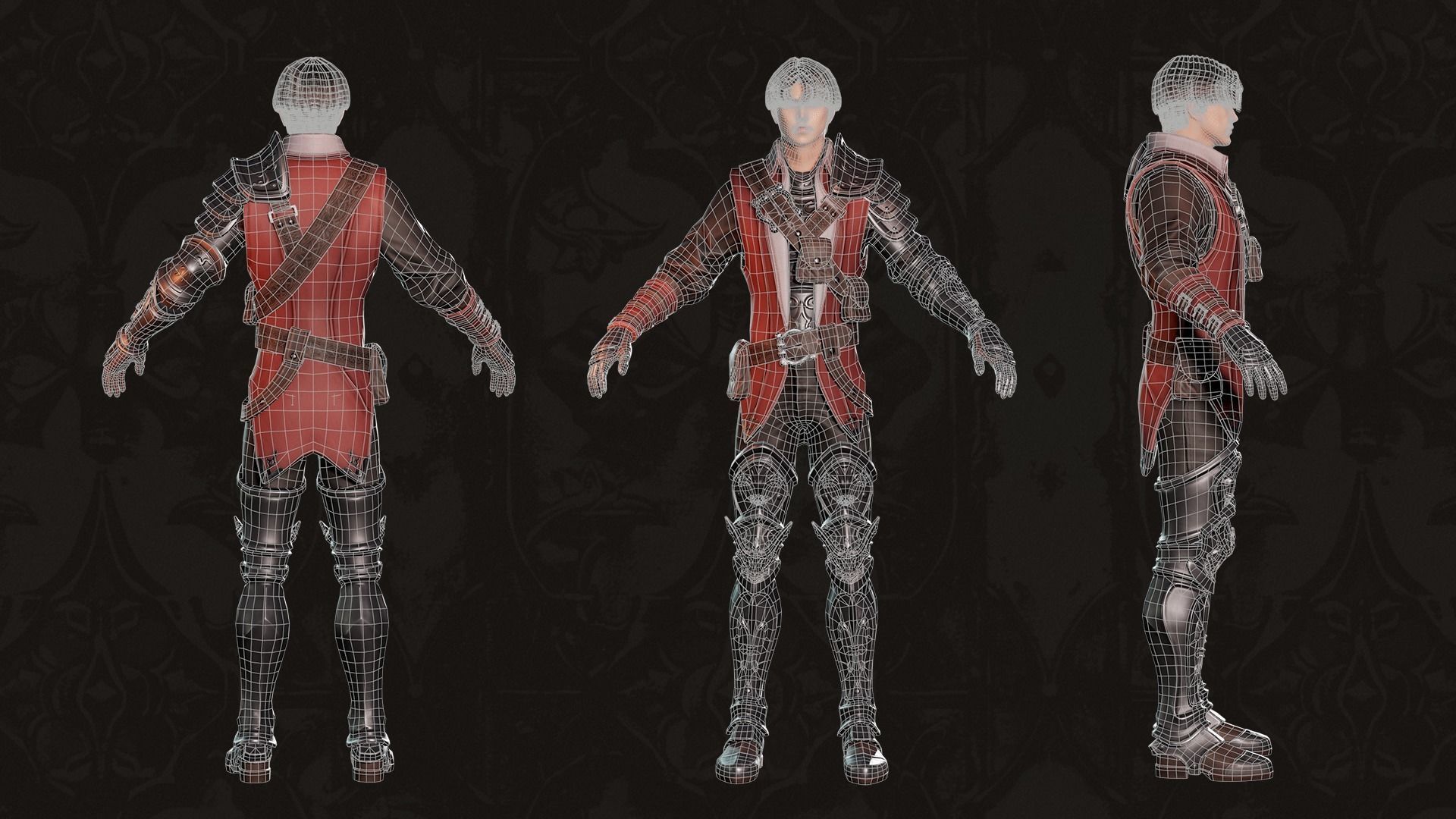 3D model MMORPG Advanced Warrior - Medieval Fantasy Modular Character ...