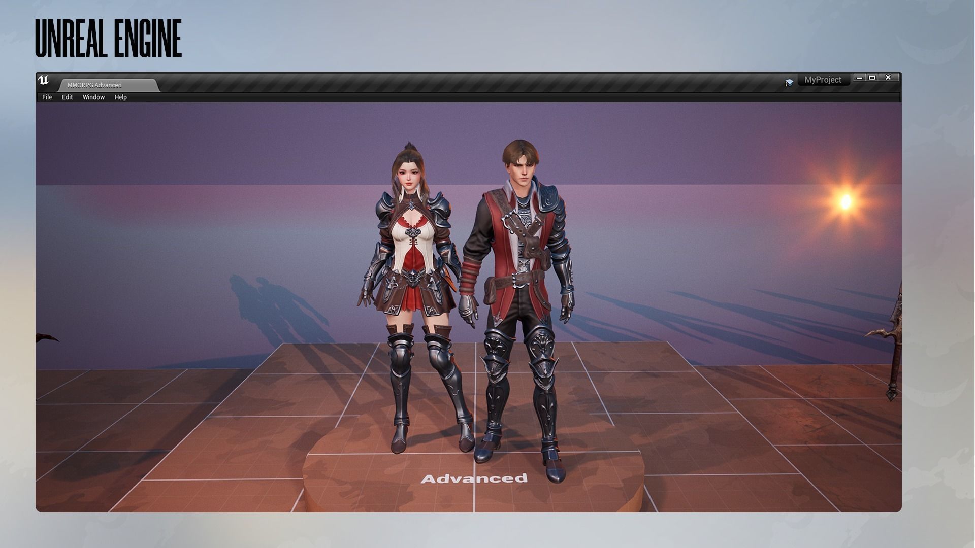 3D model MMORPG Advanced Warrior - Medieval Fantasy Modular Character ...