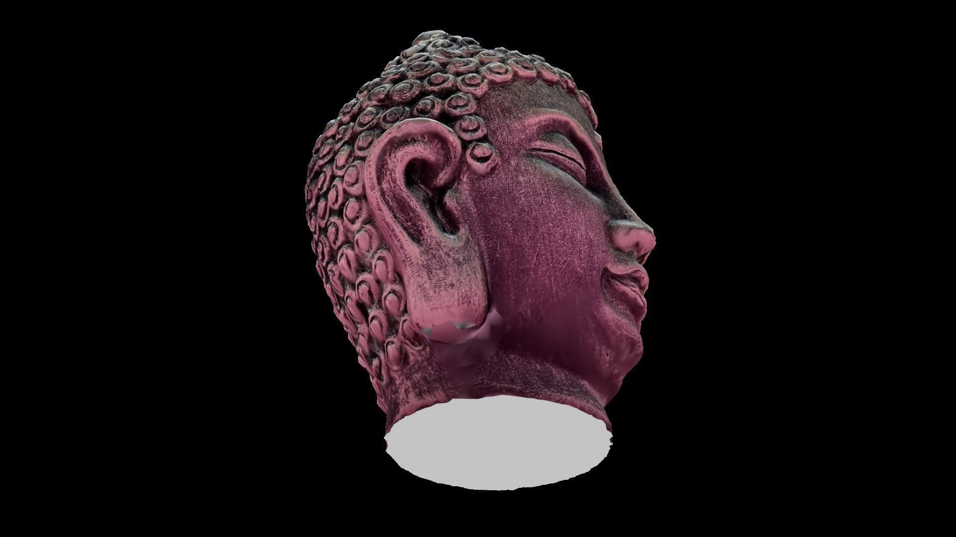 Buddha head decoration free 3D model | CGTrader