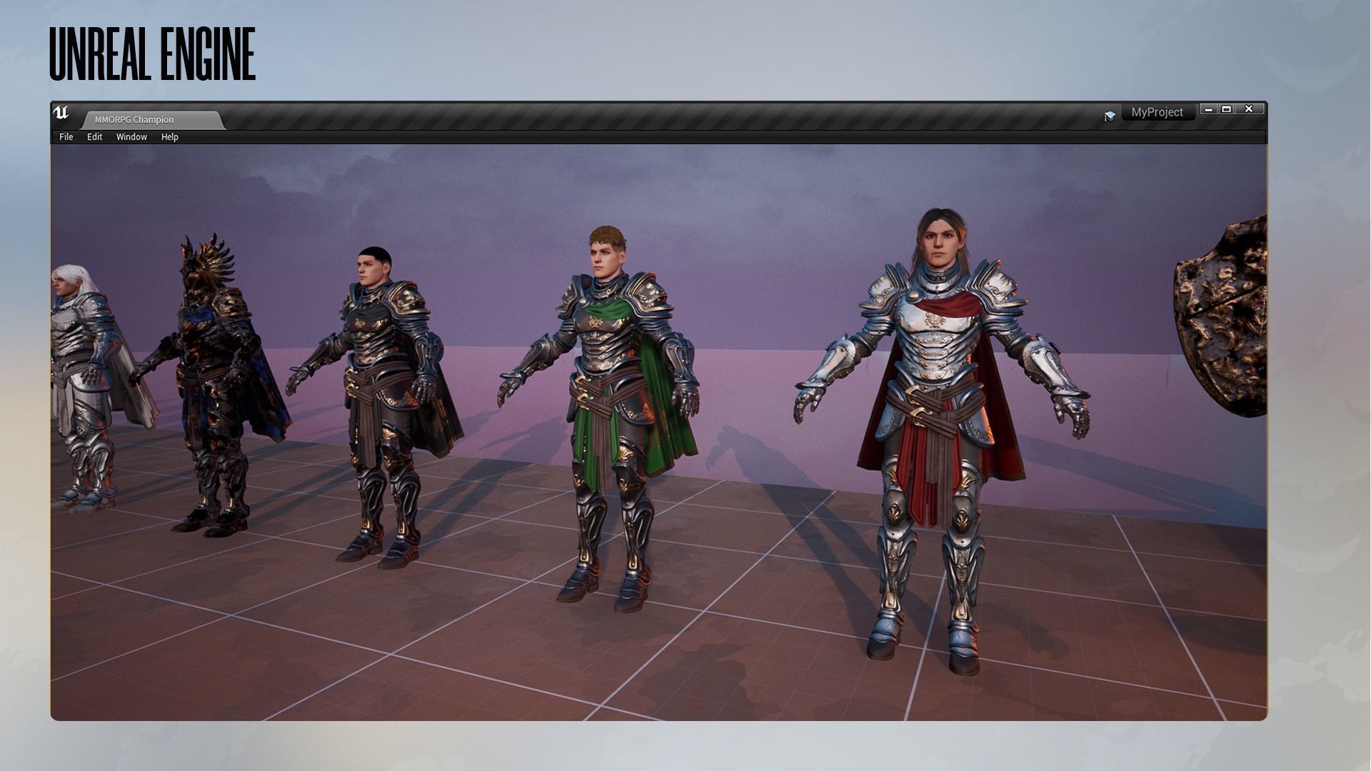 3D model MMORPG Champion Warrior - Medieval Fantasy Modular Character ...