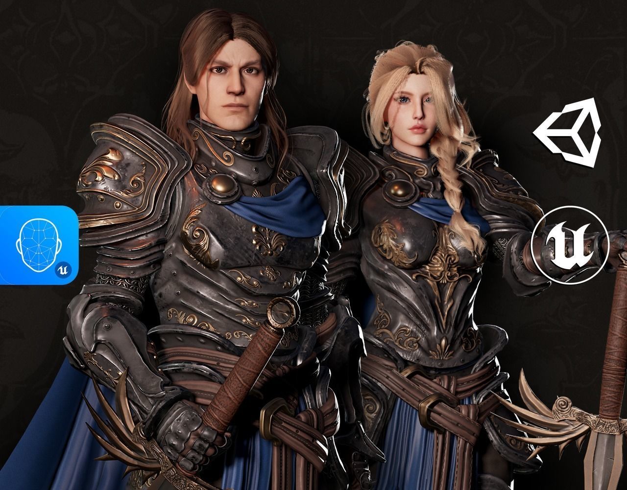 3D model MMORPG Champion Warrior - Medieval Fantasy Modular Character ...