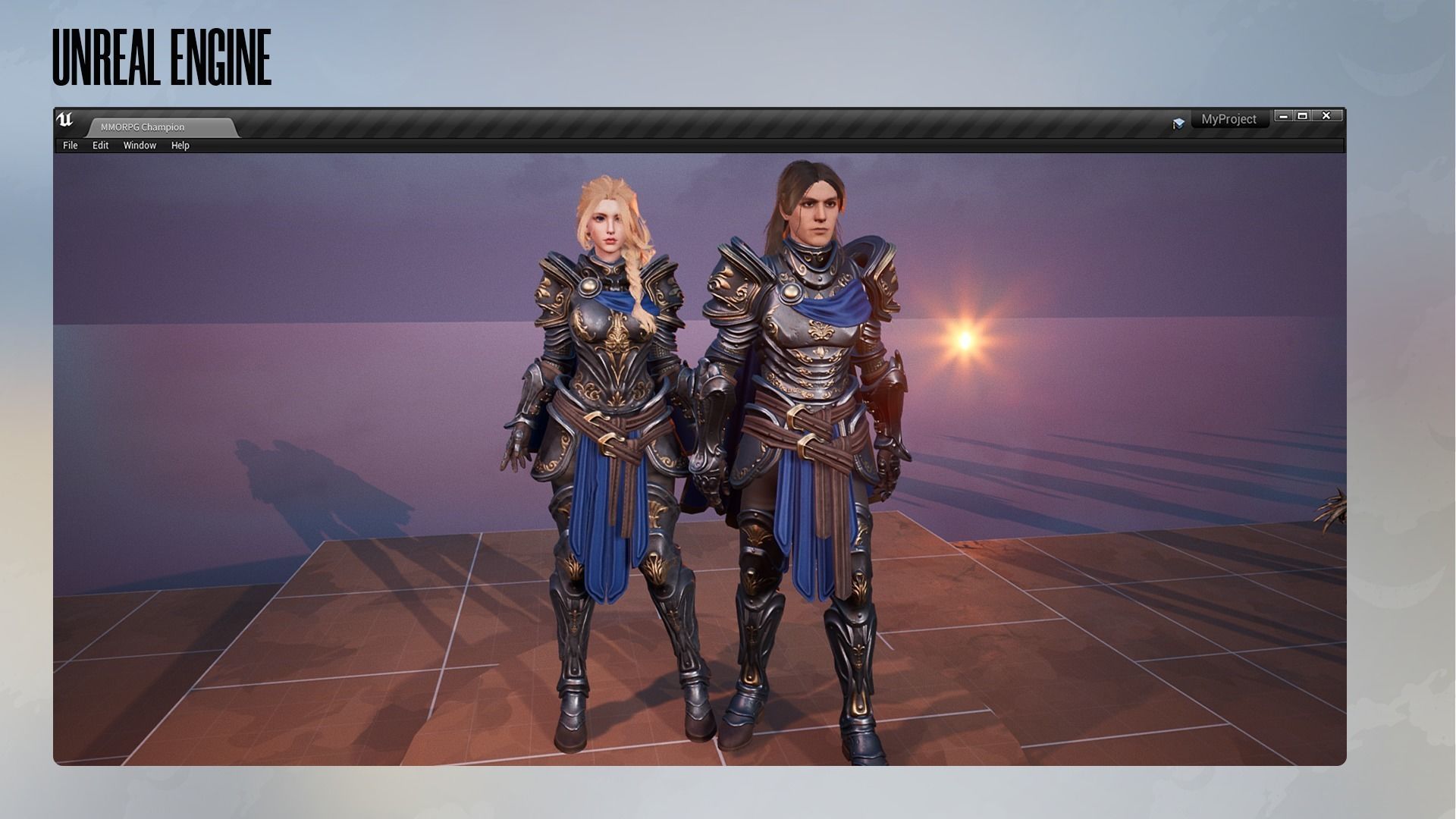 3D model MMORPG Champion Warrior - Medieval Fantasy Modular Character ...