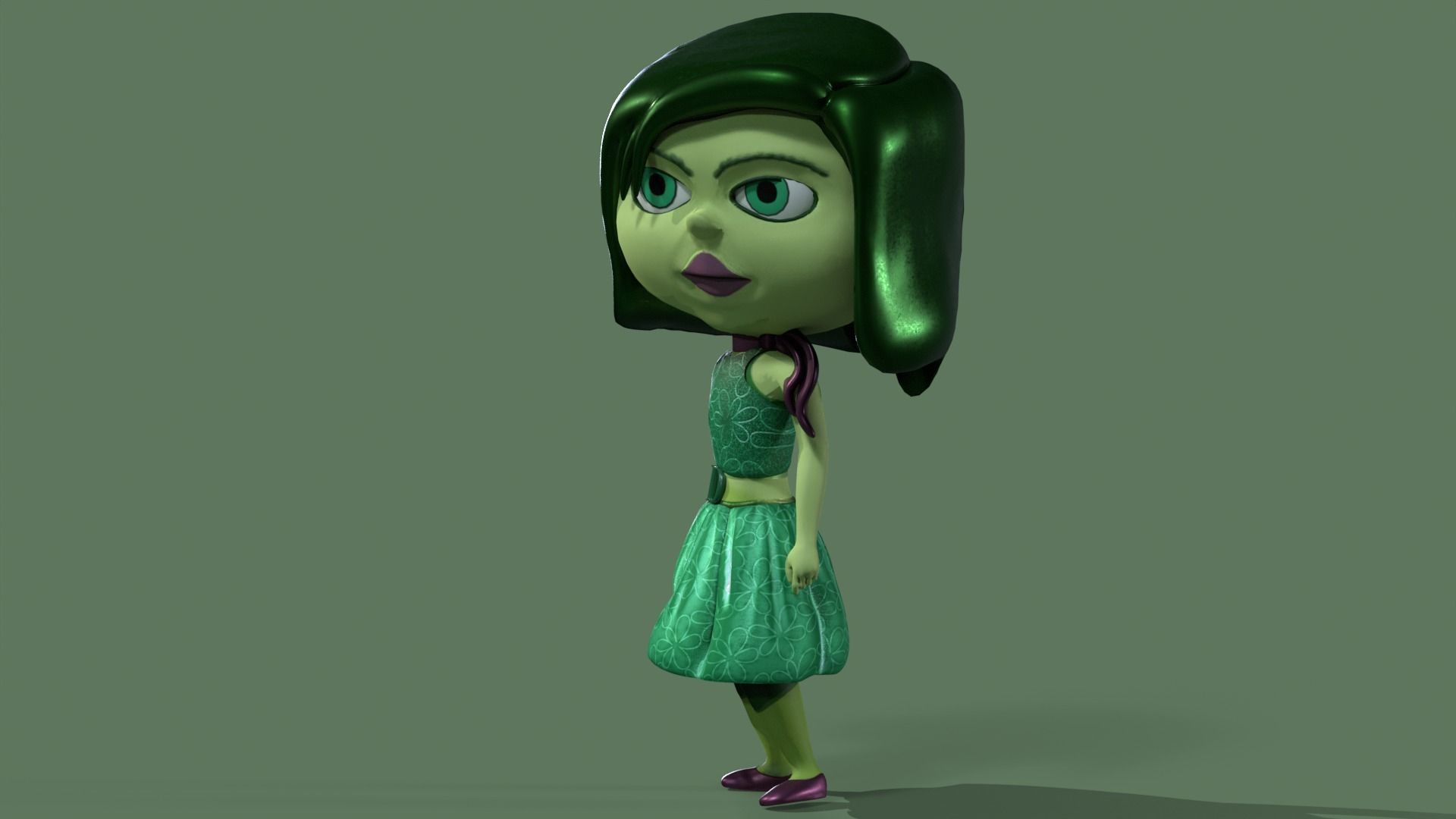 3D model Disgust from Inside Out Renderable VR / AR / low-poly | CGTrader