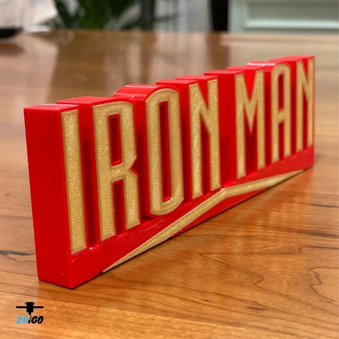 Iron Man Logo 3D model 3D printable | CGTrader