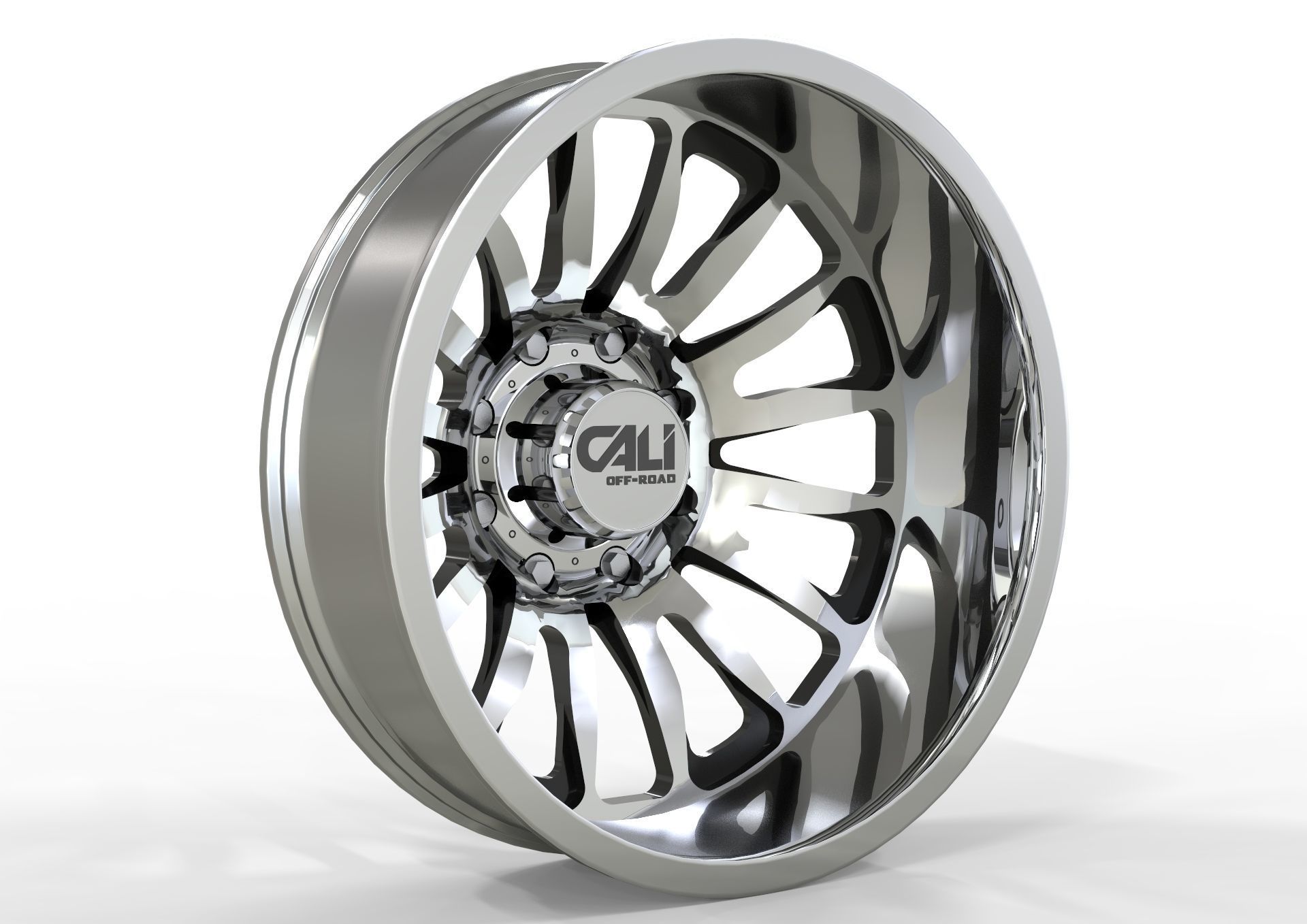 Cali Off Road Dually Rear Wheels 3D model | CGTrader
