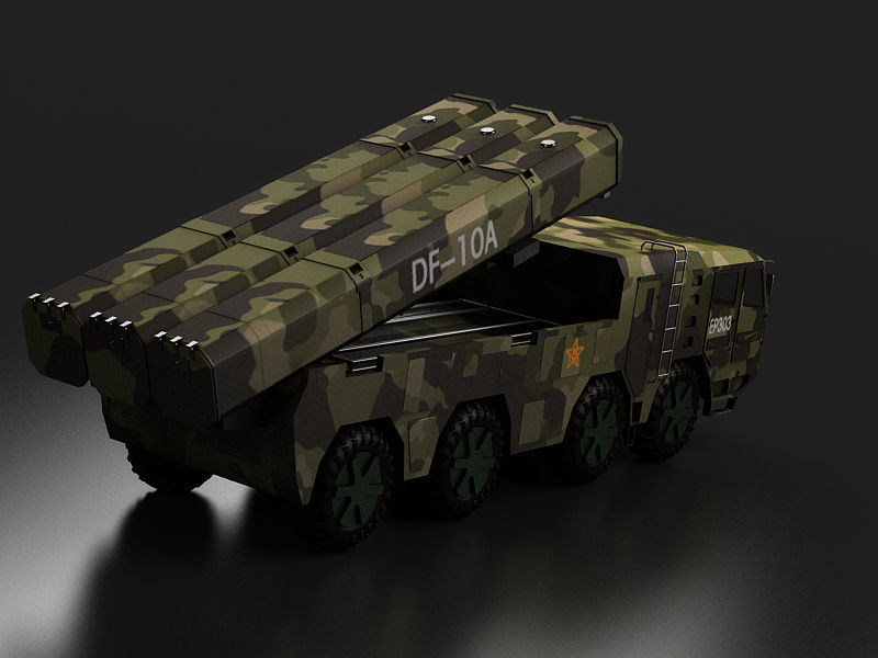 Chinese Second Artillery Long Sword Cruise Dongfeng missile 3D model ...