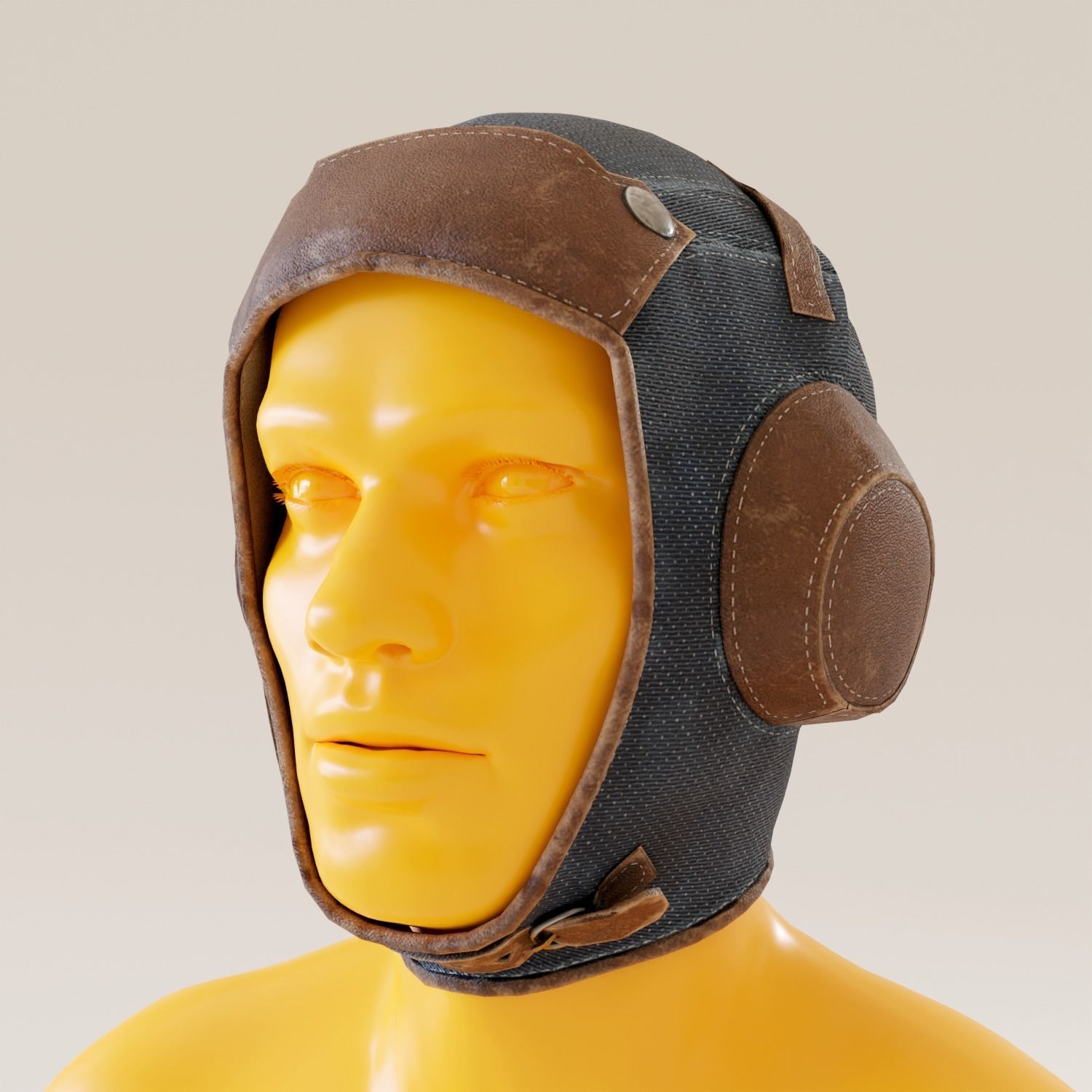 3D model Classic Aviator Hat VR / AR / low-poly | CGTrader