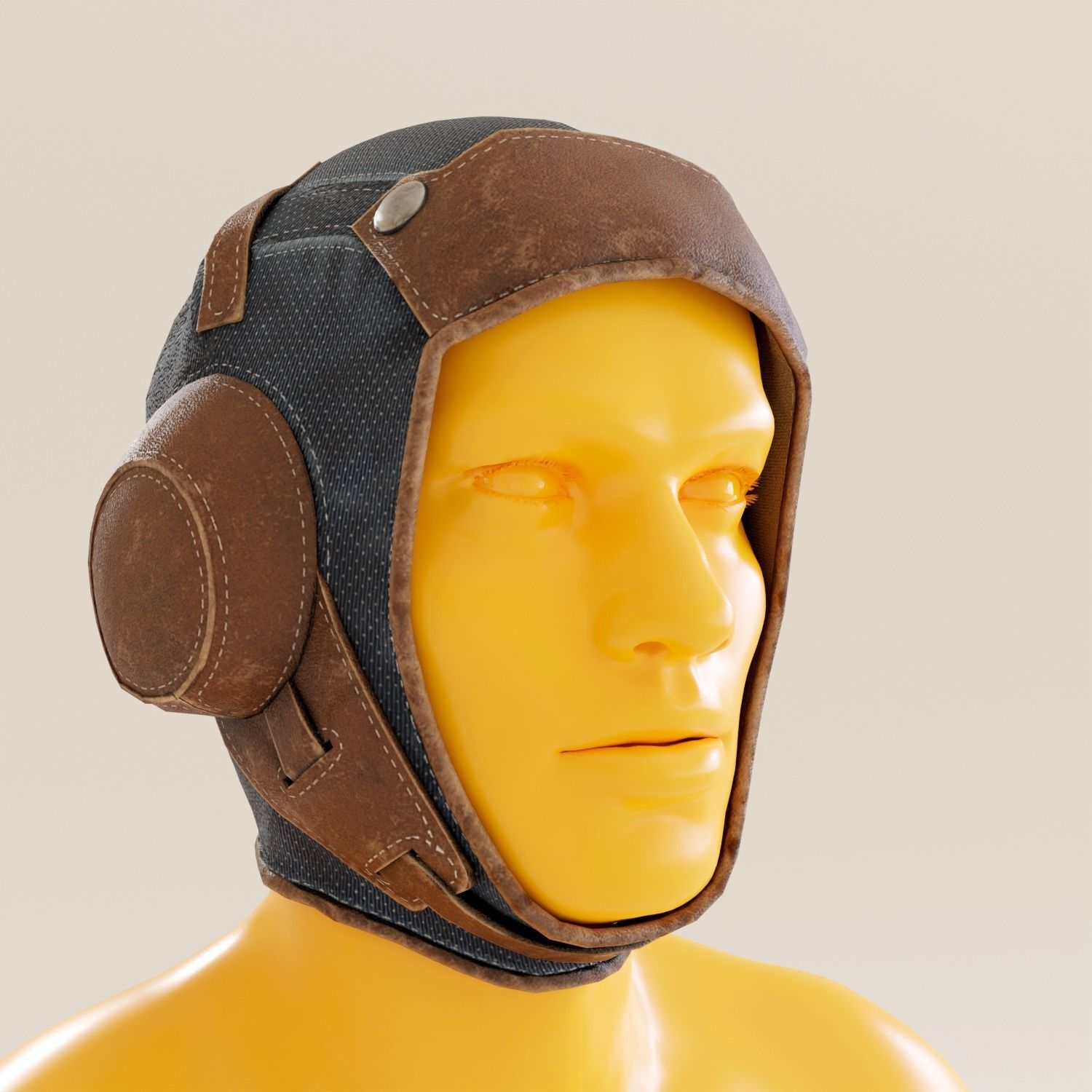 3D model Classic Aviator Hat VR / AR / low-poly | CGTrader
