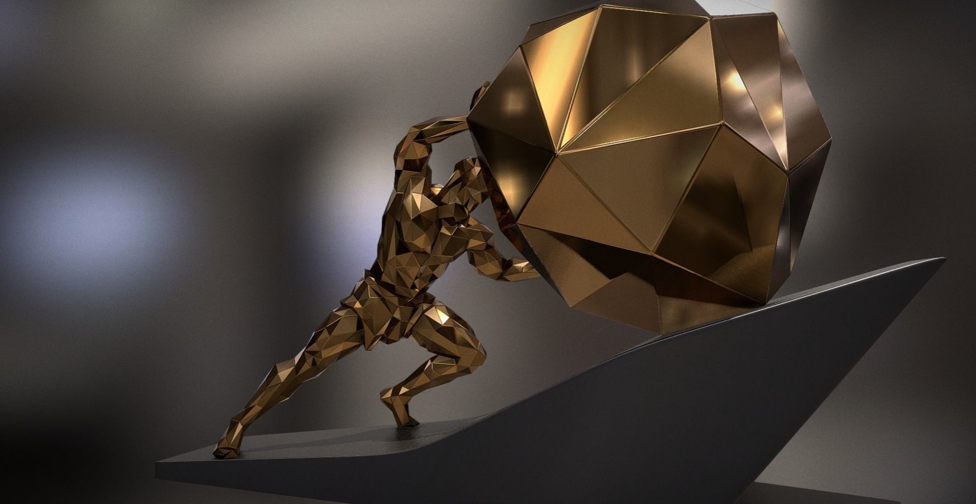 Sisyphus - The Eternal Struggle 3D model | CGTrader